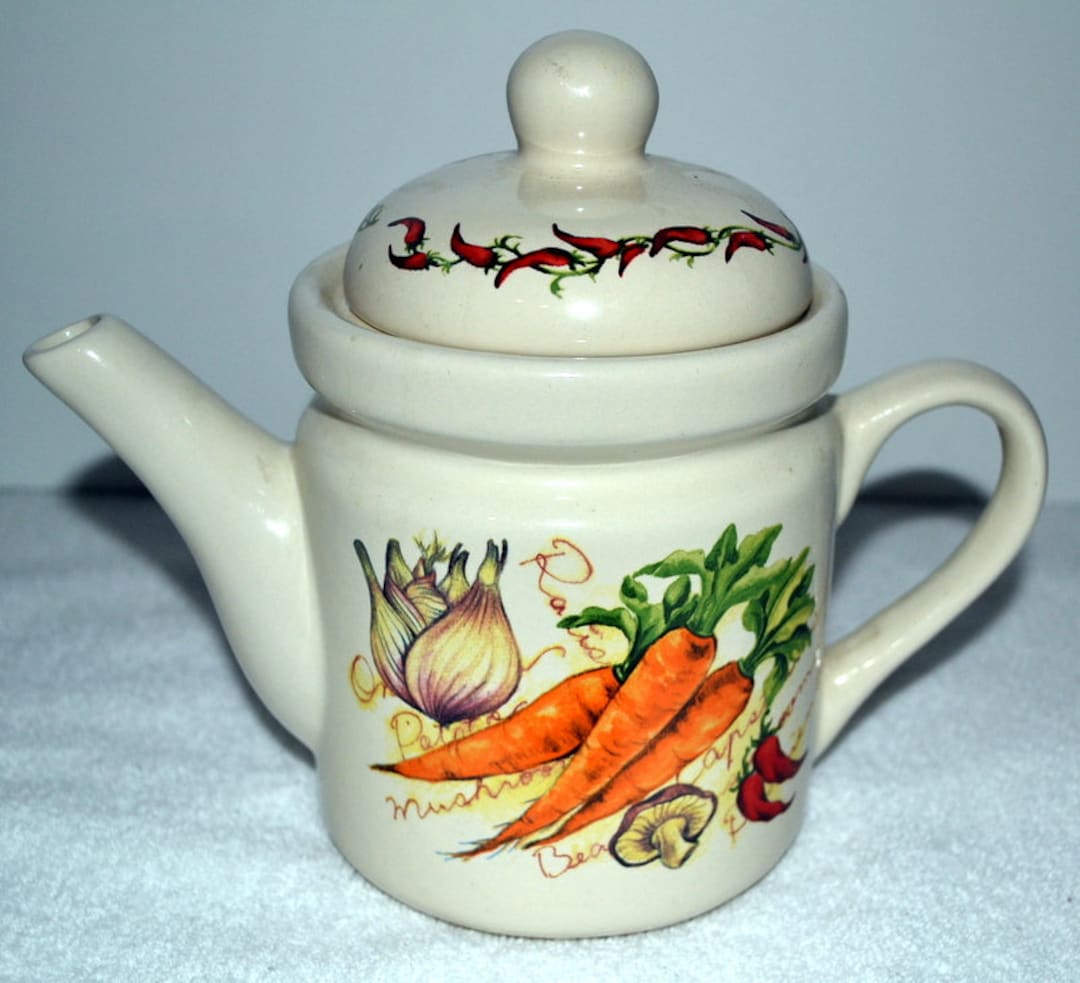 Farmer's Best Tea Pot, # 422, Tea Pots, Ceramic Tea Pots, Country Tea ...