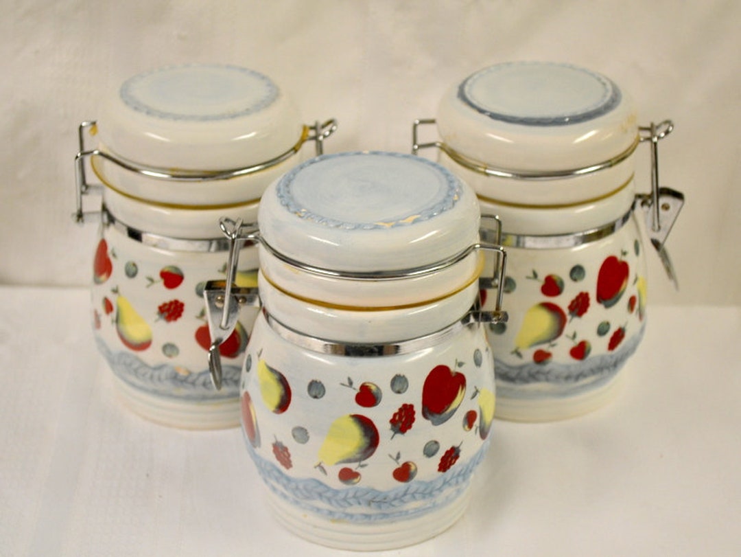 Canister Set, Kitchen Canisters, Vintage Canisters, Food Storage ...