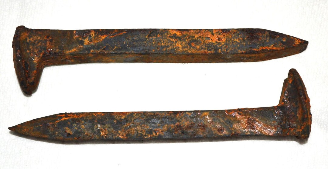 Railroad Spikes, # 1175, Spikes, Nails, Vintage Railroad Spikes, Old ...