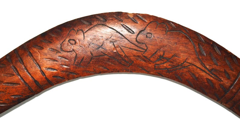 Boomerang, # T - 938, Australian Boomerang, Boomerang, Vintage ...