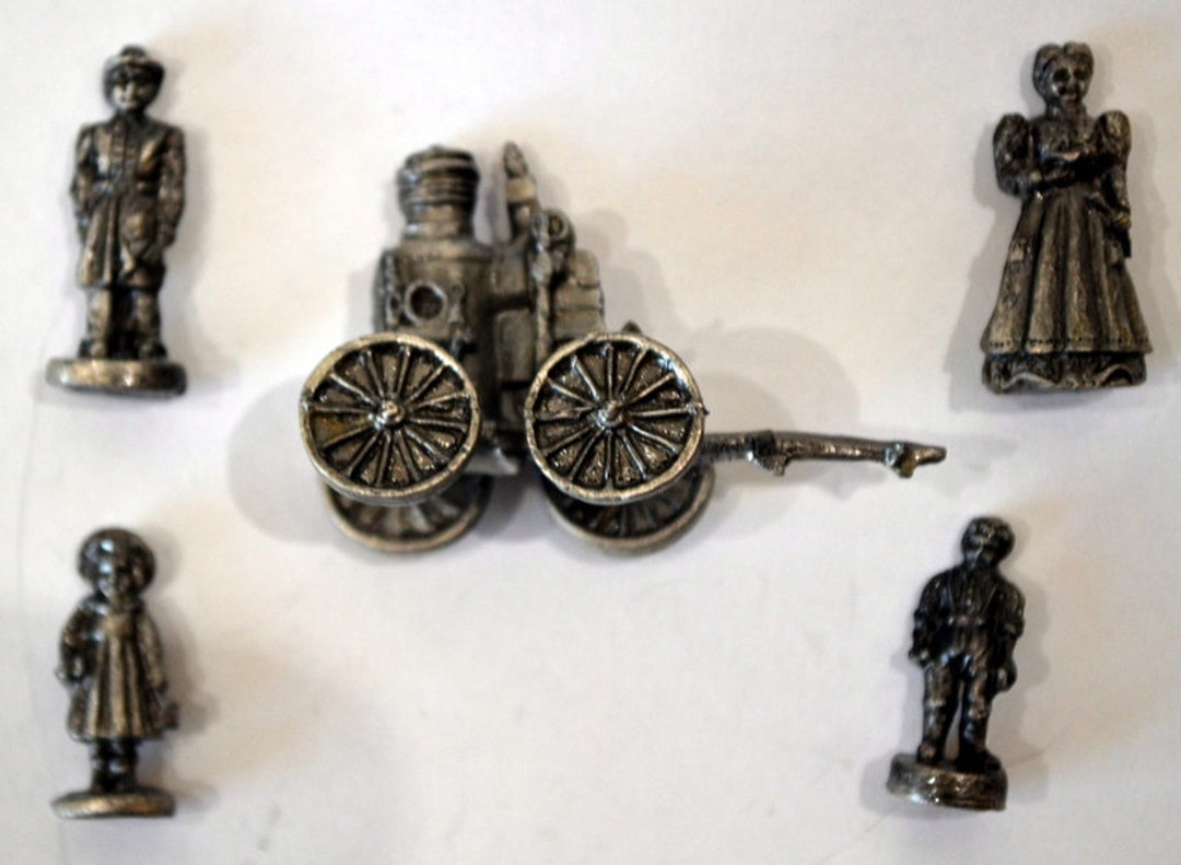 Mini Pewter Figurines, 1283, Fire Station Pumper, Antiques ...