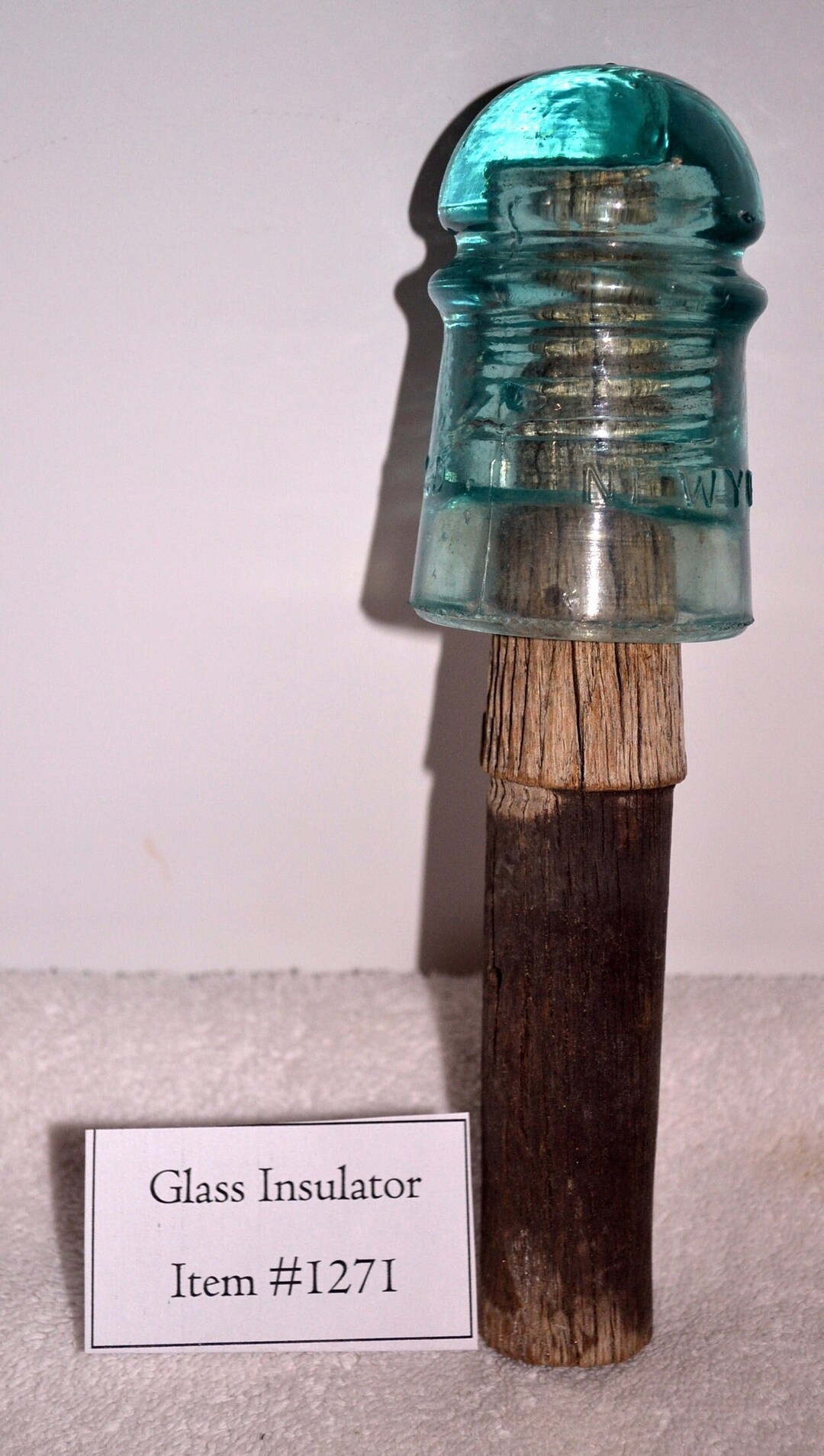 Insulator, Glass Insulator, #T - 1271, Vintage Glass Insulator ...