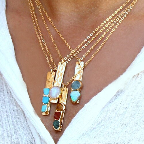 Personalized Necklace Custom Birthstone Necklace Custom | Etsy