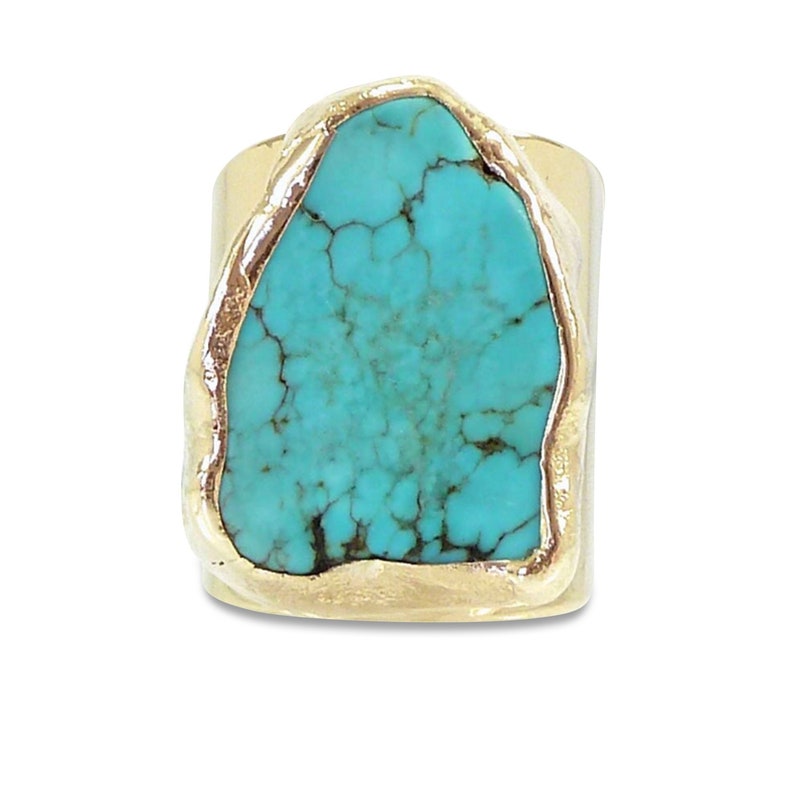 Large Turquoise Ring - Etsy
