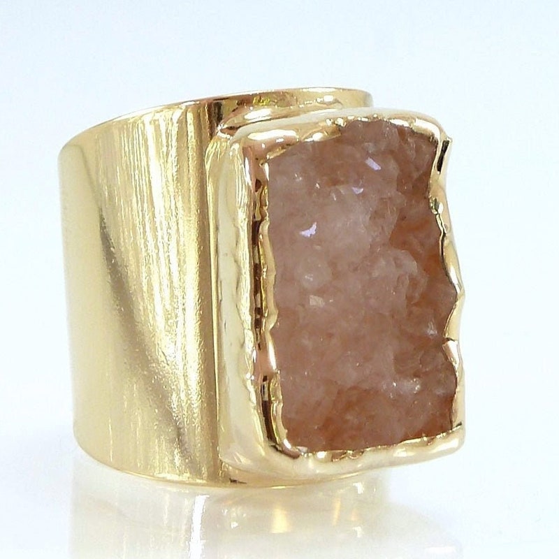 Geode Ring - Etsy