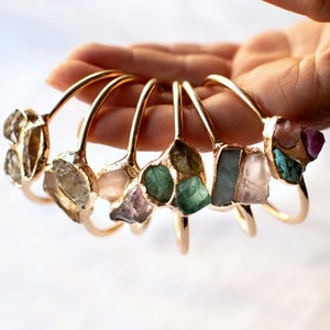 Custom Gemstone Bracelet, Personalized Gift, Chunky Colorful Stone ...