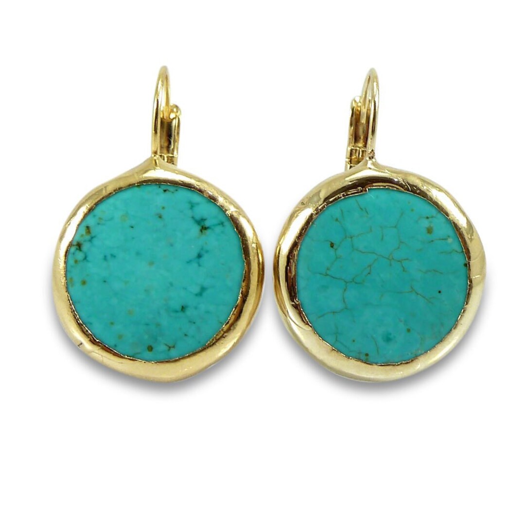 Turquoise Earrings, Gemstone Earrings, December Birthstone, Drop ...