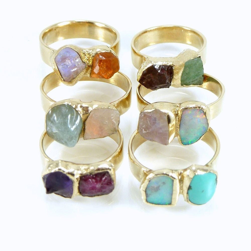 Birthstone Ring Custom Birthstone Ring Personalized Gift for - Etsy Israel