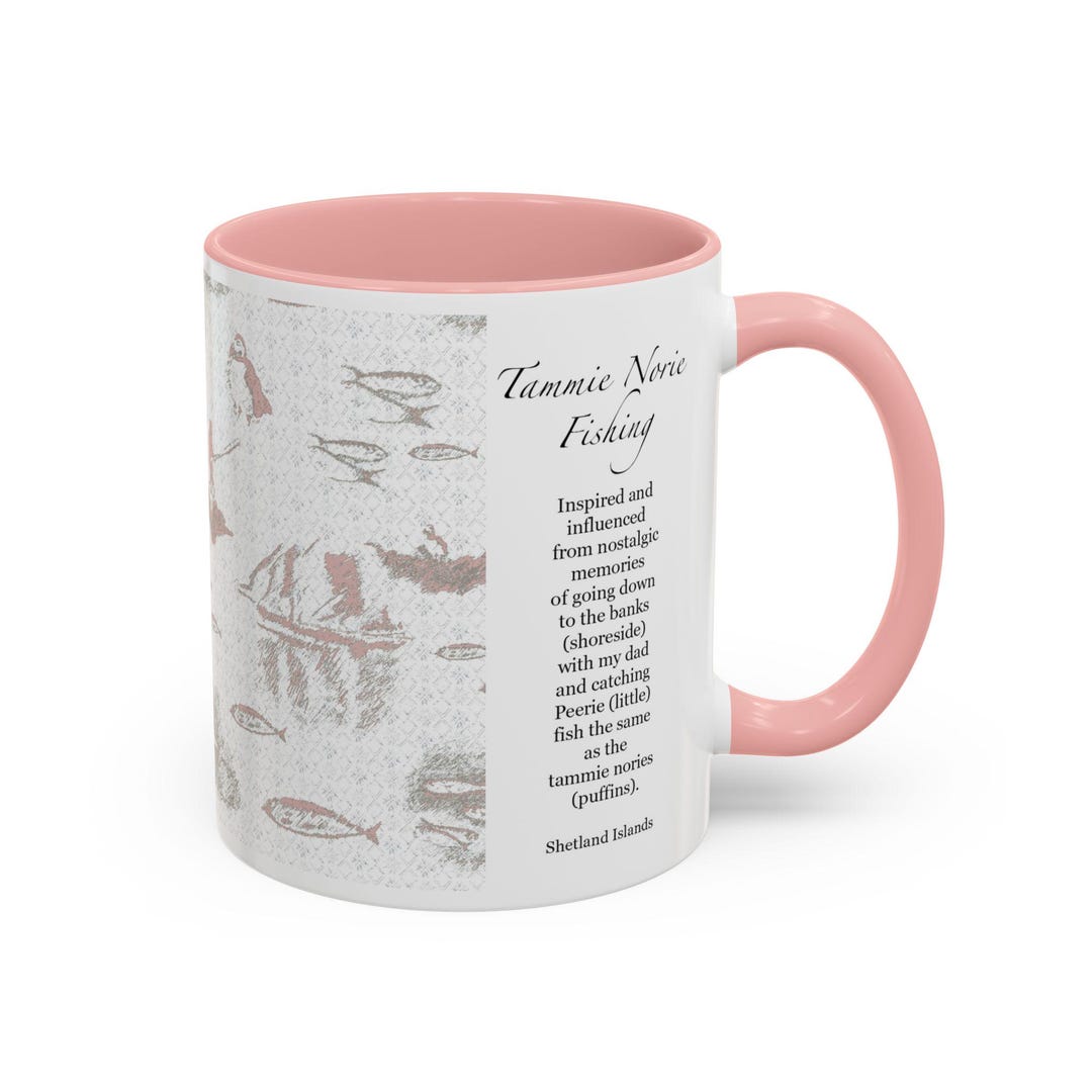 Pink Puffin Mug, Seaside Mug, Puffin Lovers Gift, Coastal Theme Mug ...