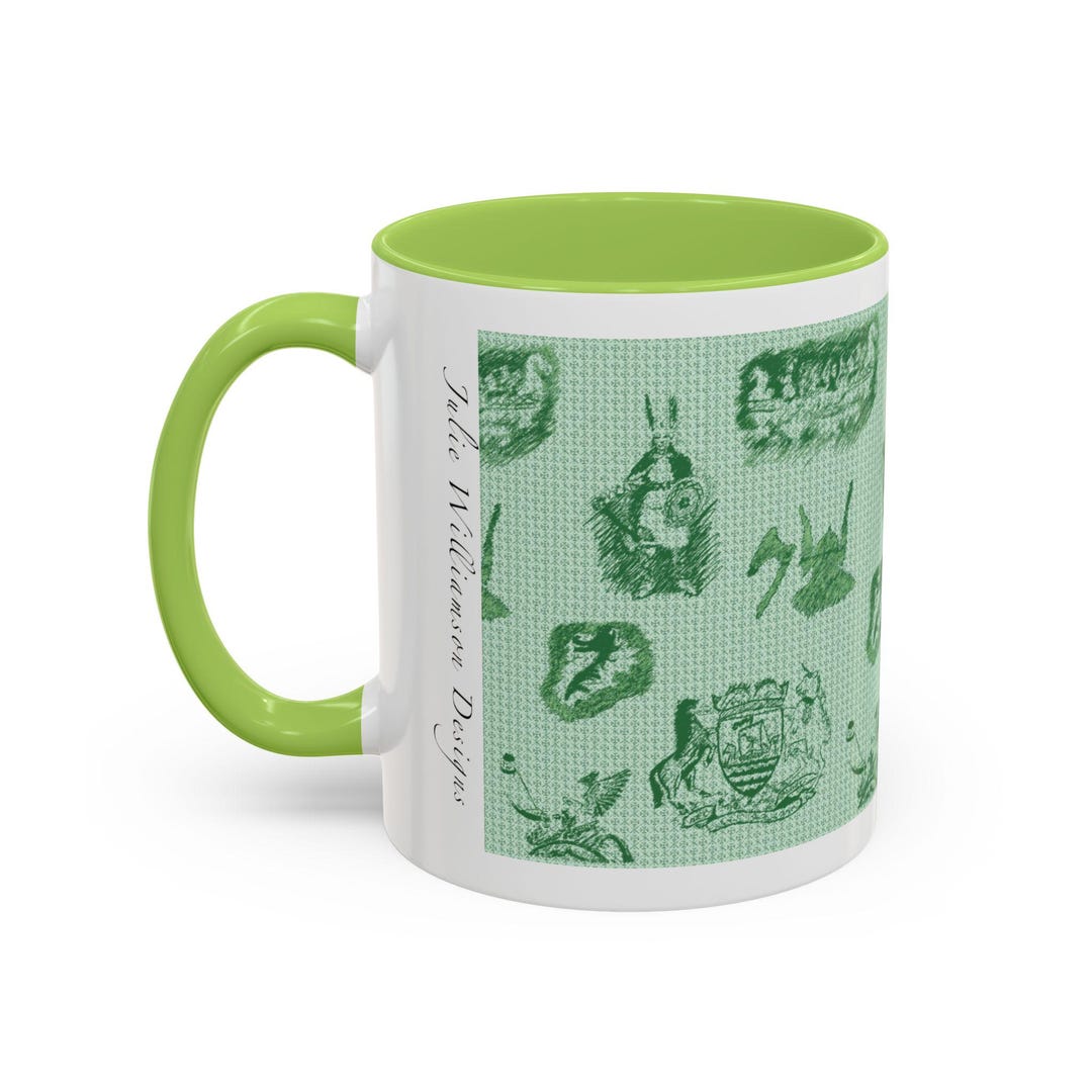 Green Viking Coffee Mug, Norse History, Hand Illustrated, Shetland ...