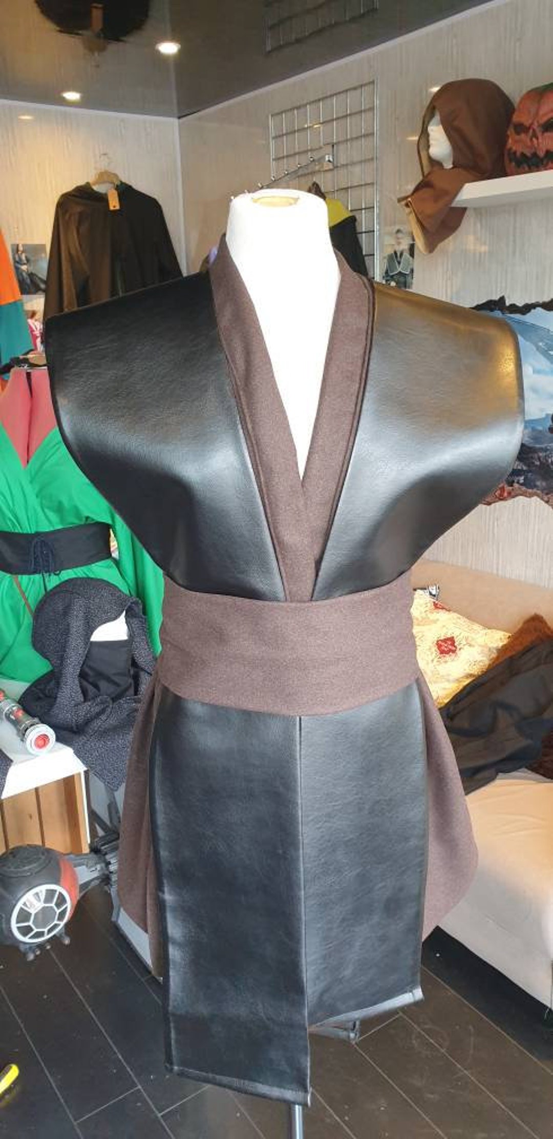 Jedi Sleeveless Tunic and Tabards Mixed Wool and Leatherette. Anakin ...