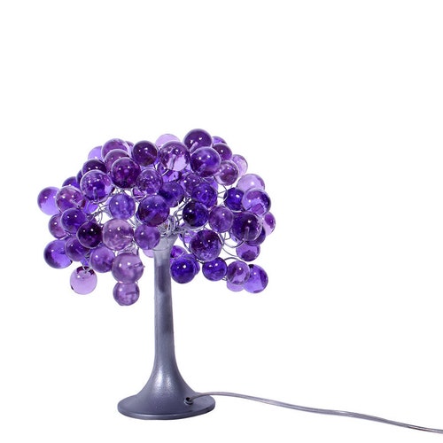 Purple Bedside Table Lamp Modern Table Lamp With Purple Color | Etsy