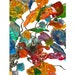 Flush Mount Ceiling Light With Rainbow Color Flowers and Leaves ...