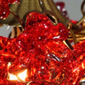 Ceiling Lighting, Kitchen Island Light With Red Color Jumping Flowers ...