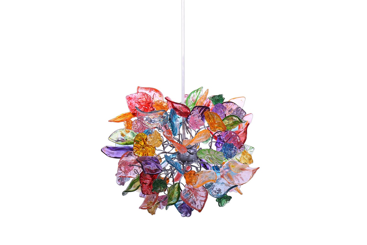 Pendant Lighting Pastel Color Ceiling Chandelier With Flowers - Etsy UK