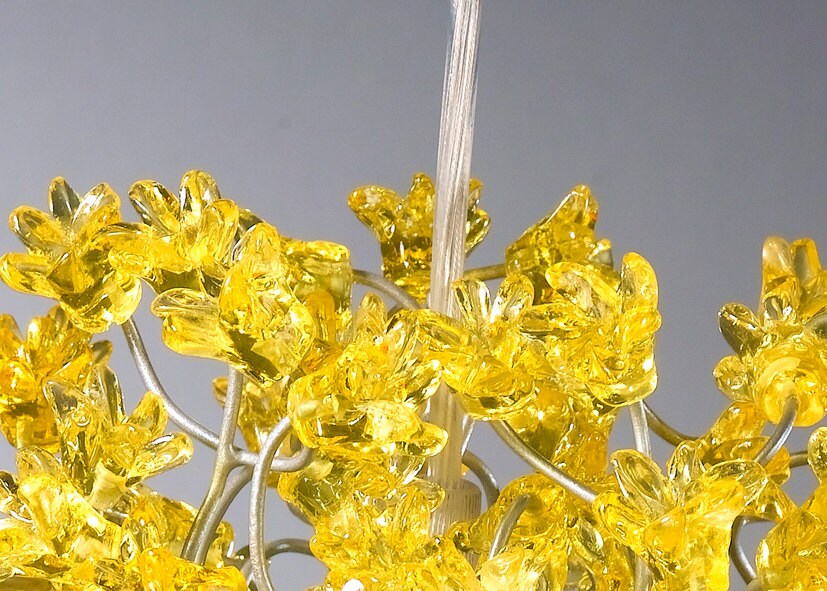 Yellow Flowers Hanging Lights for Hall Bathroom Bedside - Etsy