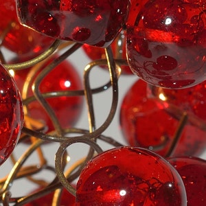 Red Table Lamp, Desk Lamp With Red Bubbles Lighting for Living Room Red ...