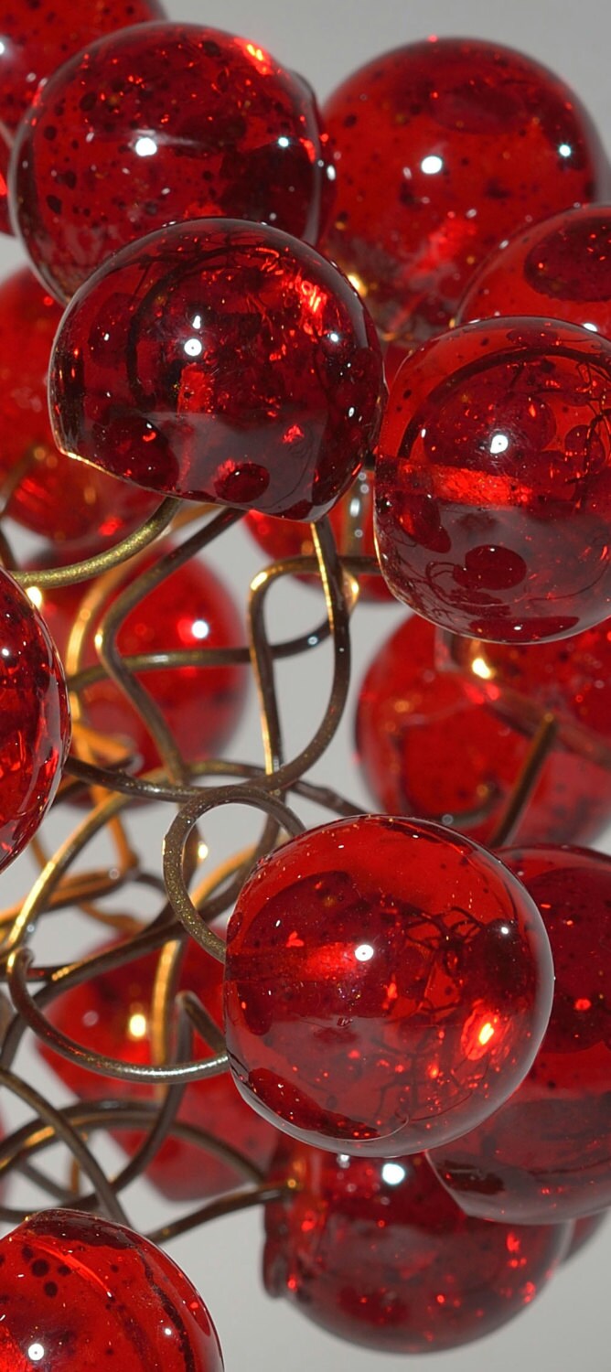 Red Table Lamp Desk Lamp With Red Bubbles Lighting for - Etsy