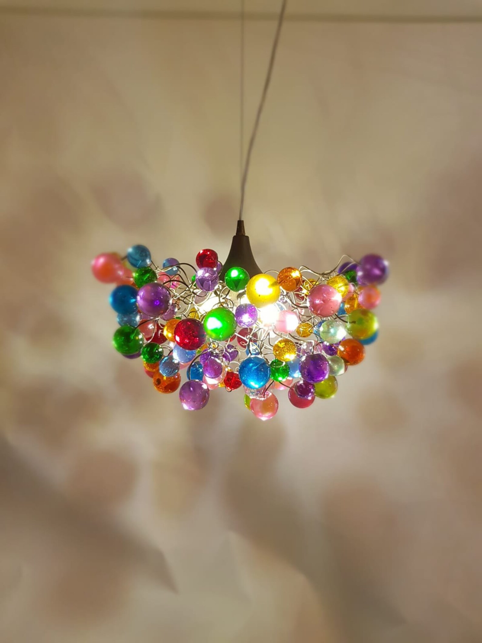 Multicolored Bubbles Light Fixture Hanging Lighting With - Etsy UK
