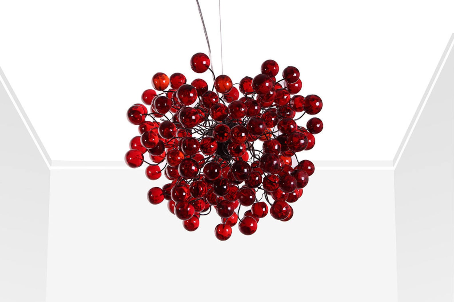 Red Ceiling Lamp Hanging Light With Red Bubbles for Dining | Etsy