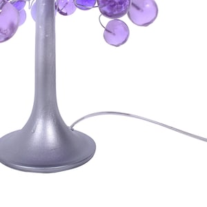 Purple Bedside Table Lamp, Modern Table Lamp With Purple Color Bubbles ...