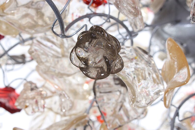 Unique Chandeliers Lighting Modern Chandelier With Clear Gray - Etsy