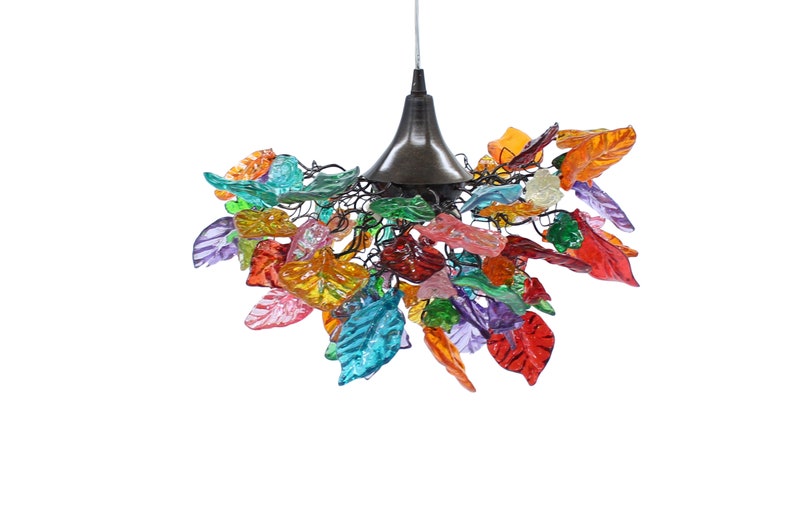 Colorful Lighting With Flowers and Leaves Multicolored for - Etsy
