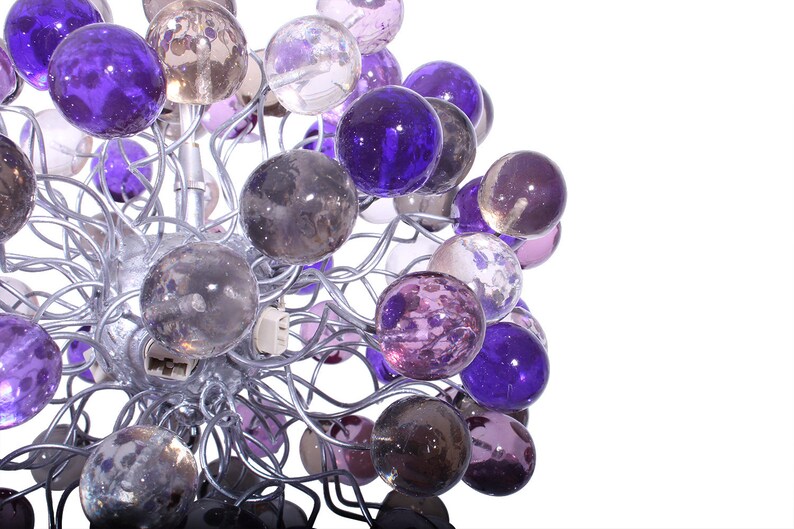 Ceiling Light Fixture Purple and gray color bubbles for | Etsy