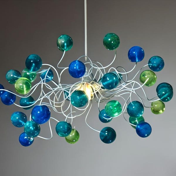 Sea Glass Light Fixtures - Etsy