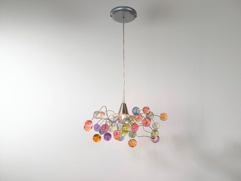 Pastel Bubble Ceiling Lighting, With Pastel Color Bubbles for Girls ...