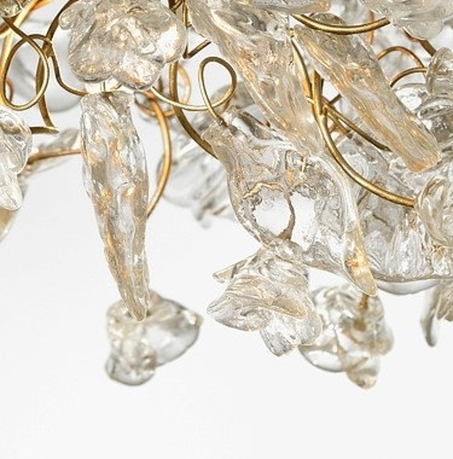 Clear Pendant Light With Flowers and Leaves for Bedside or Hallway ...