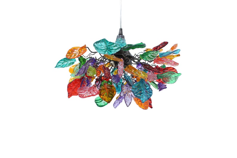 Colorful Lighting With Flowers and Leaves Multicolored for - Etsy