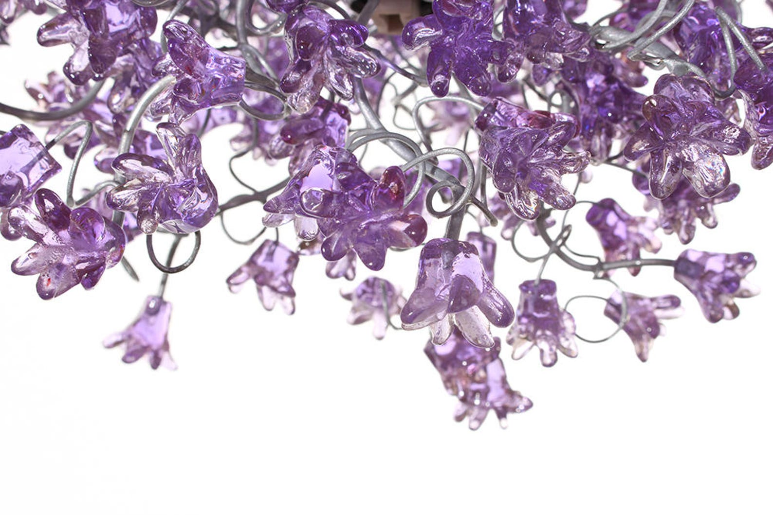 Hanging Pendant Light With Violet Jumping Flowers for Hall - Etsy