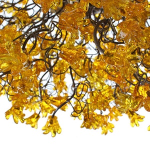 Hanging Ceiling Light With Yellow Flowers for Dining Room. - Etsy