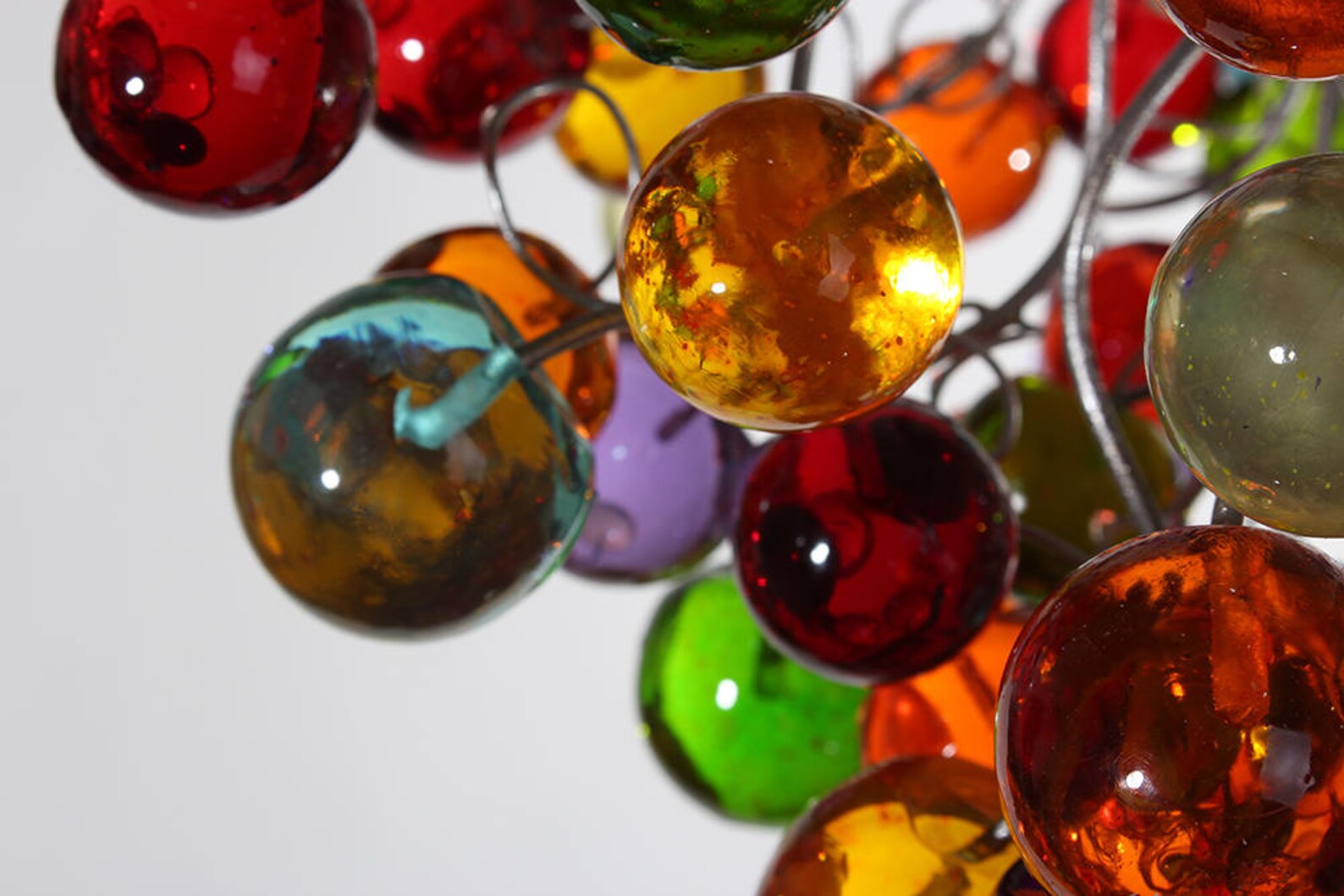 Lighting Fixtures With Multicolored Bubbles Hanging Lamp With - Etsy