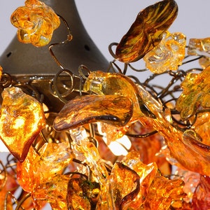 Orange Light Fixture, Lighting Hanging Chandeliers, Ceiling Lighting ...
