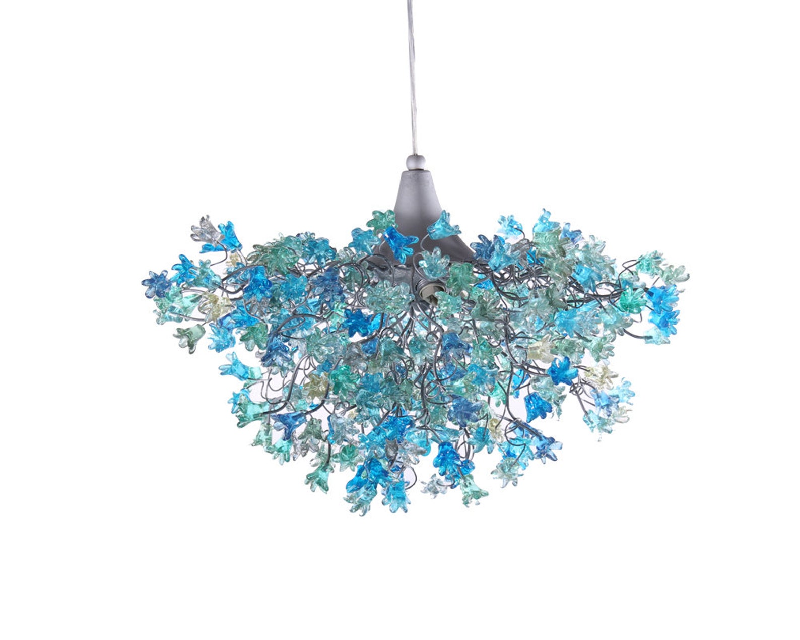 Flowers Ceiling Lamp Hanging Lighting With Sea Color Jumping | Etsy