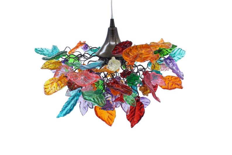 Colorful Lighting With Flowers and Leaves Multicolored for - Etsy