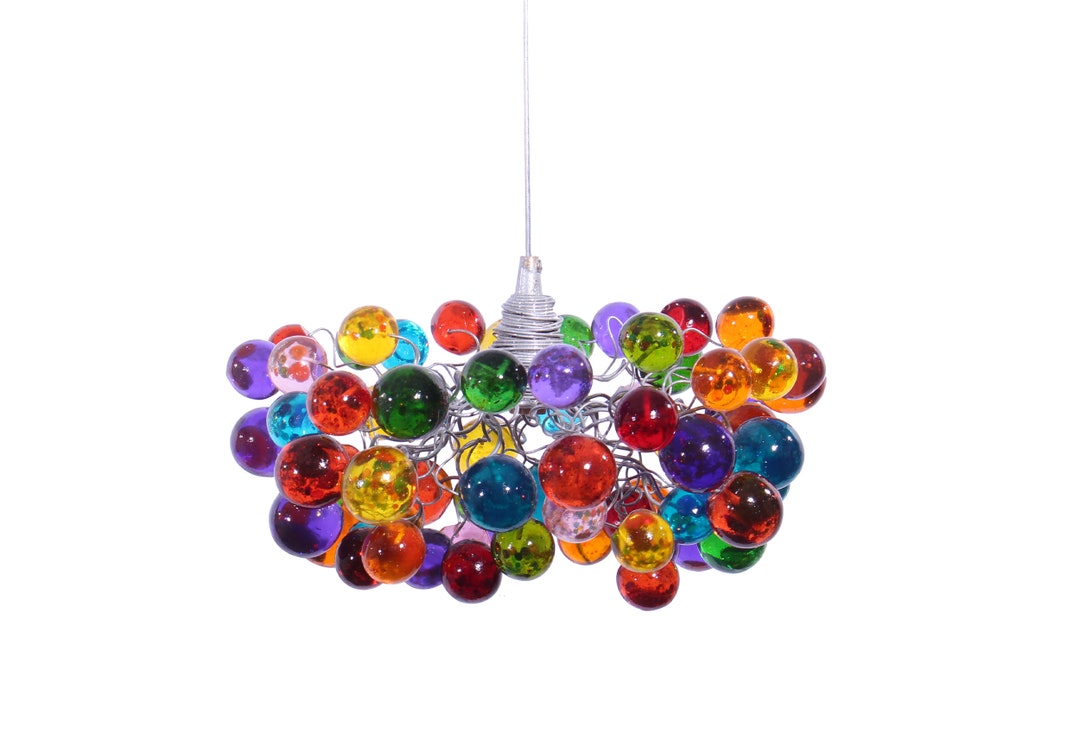 Bubbles Lighting, Ceiling Pendant Light With Multicolored Bubbles for ...