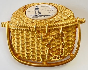 Nantucket Lighthouse Basket - Etsy