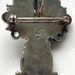 Sajen Moon Face Pendant Brooch, Blue Topaz Stone, Blue Druzy, Turquoise ...