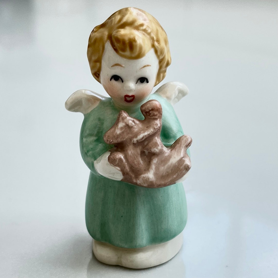 Goebel Angel Figurine, Angel With Toy Horse, Vintage Hummel Figurine, Christmas Angel, Angel ...