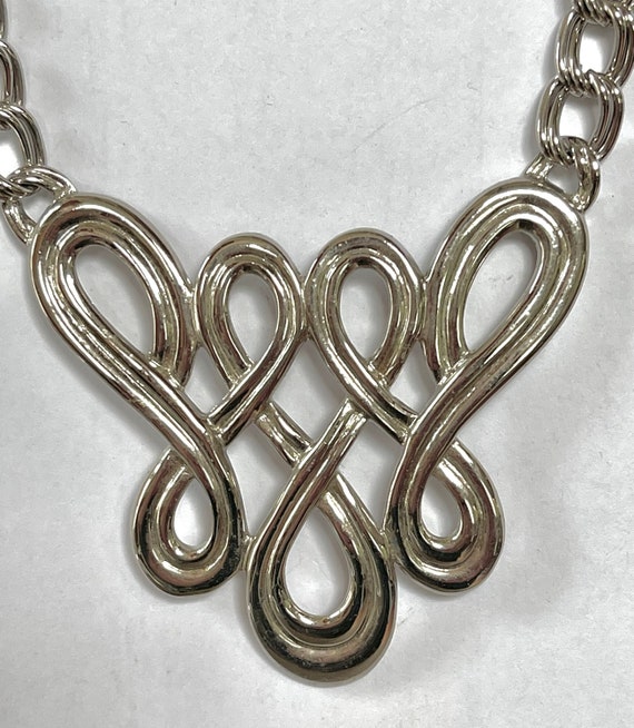 Napier Celtic Knot Necklace, Chunky Double Curb Chain… - Gem