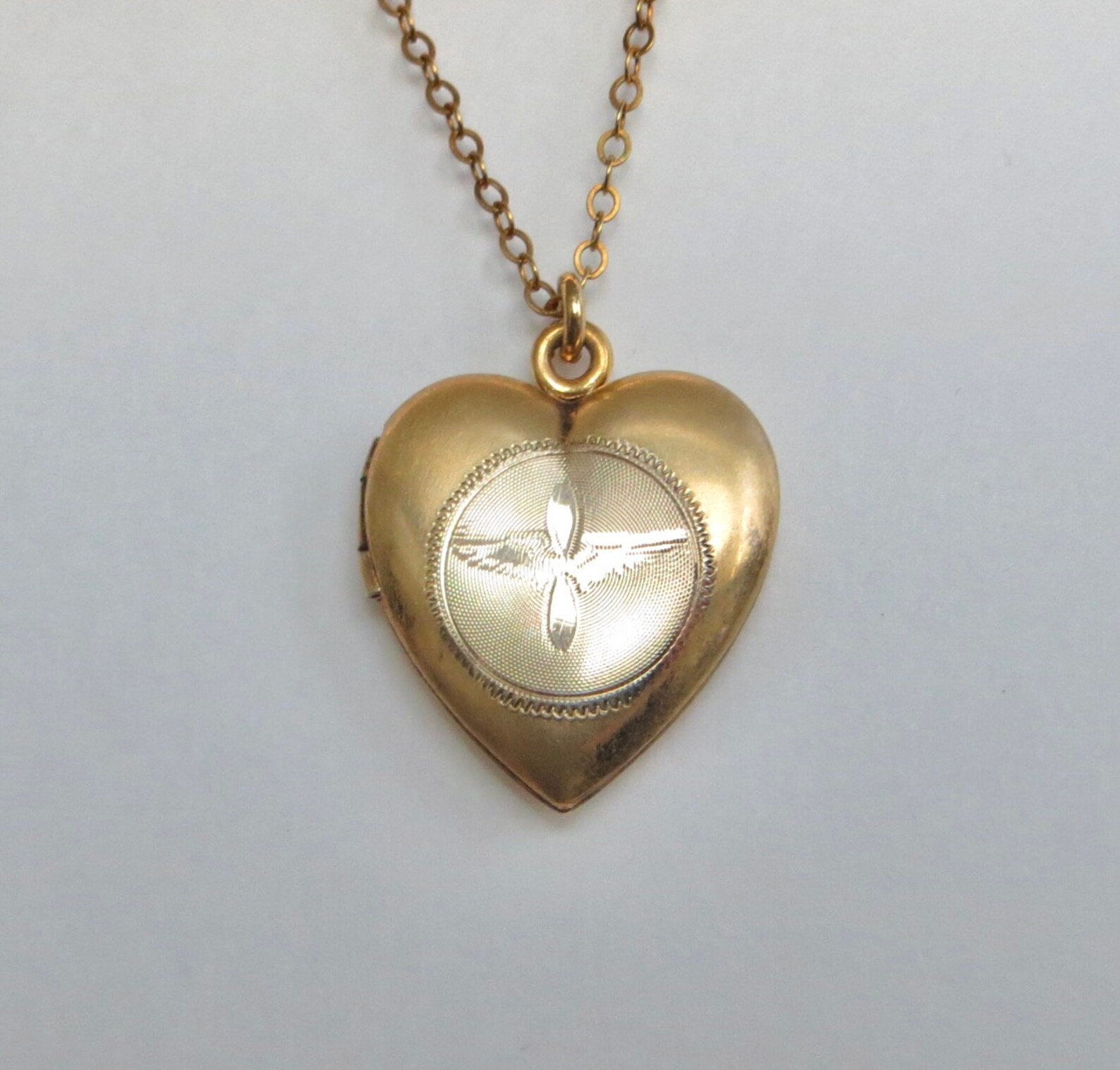 US Army Air Corps Locket Prop and Wings Heart Locket 18 Inch | Etsy