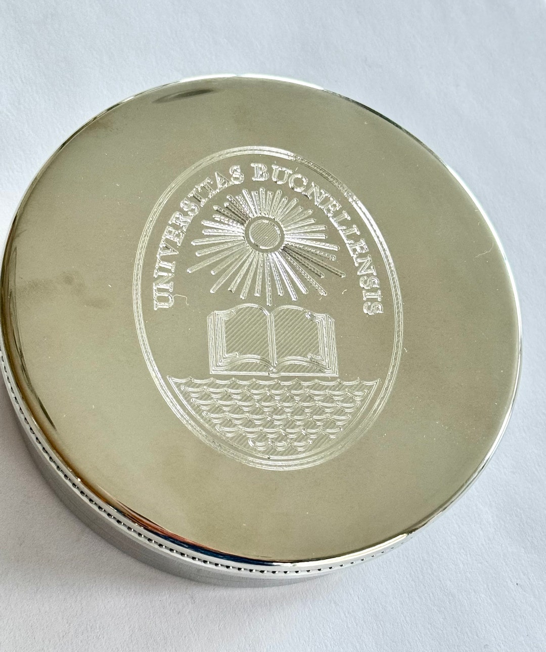 Vintage Tiffany & Co. Bucknell University Trinket Box, Tiffany Pewter ...