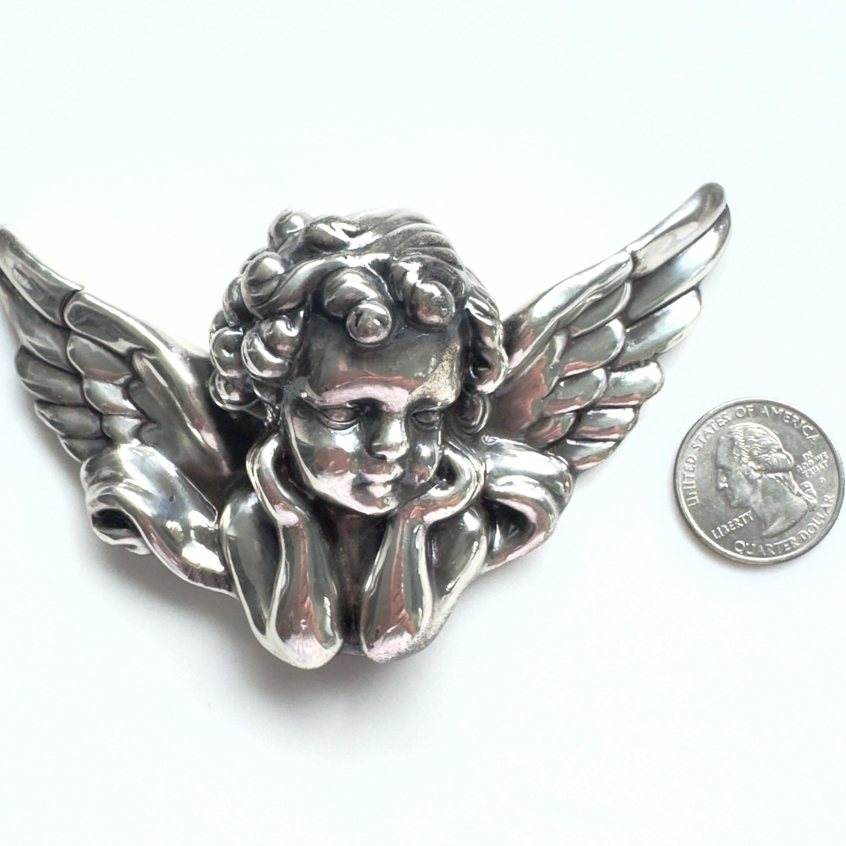 Vintage Sam Philipe Sterling Silver Cherub Wall Sculpture, 5 Inch - Etsy