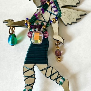 Liztech Woodland Sprite Brooch, Vintage Fairy Brooch, Angel Pin, Mixed ...