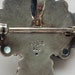 Sajen Moon Face Pendant Brooch, Blue Topaz Stone, Blue Druzy, Turquoise ...