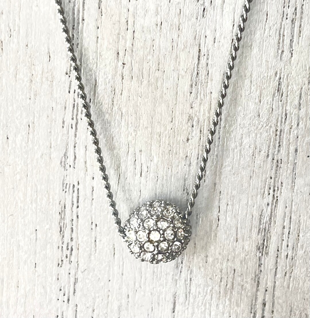 Givenchy Fireball Crystal Necklace, Crystal Pendant, Wedding Bridal ...