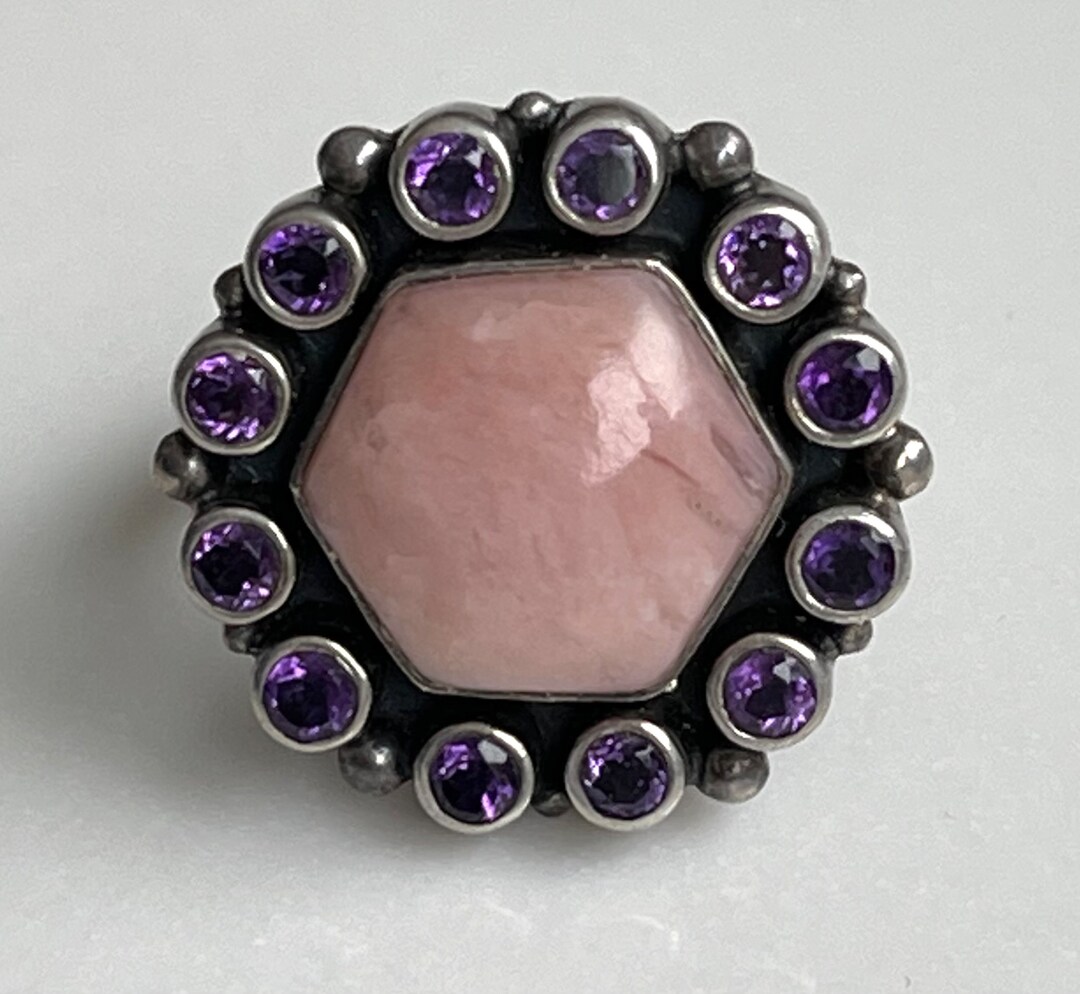 Nicky Butler Gemstone Ring, Sterling Rose Quartz & Amethyst Ring, Size ...